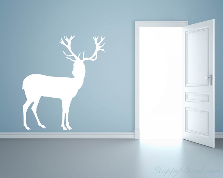 Large Deer Decal Lovely Animal Wall Stickers