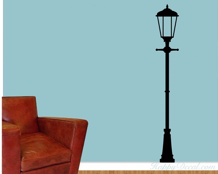 Street Lamp Vinyl Decals Modern Wall Art Sticker
