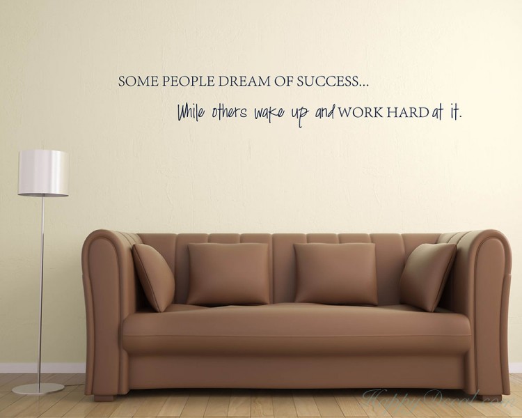 Some People Dream of Quotes Wall Decal Motivational Vinyl Art Stickers