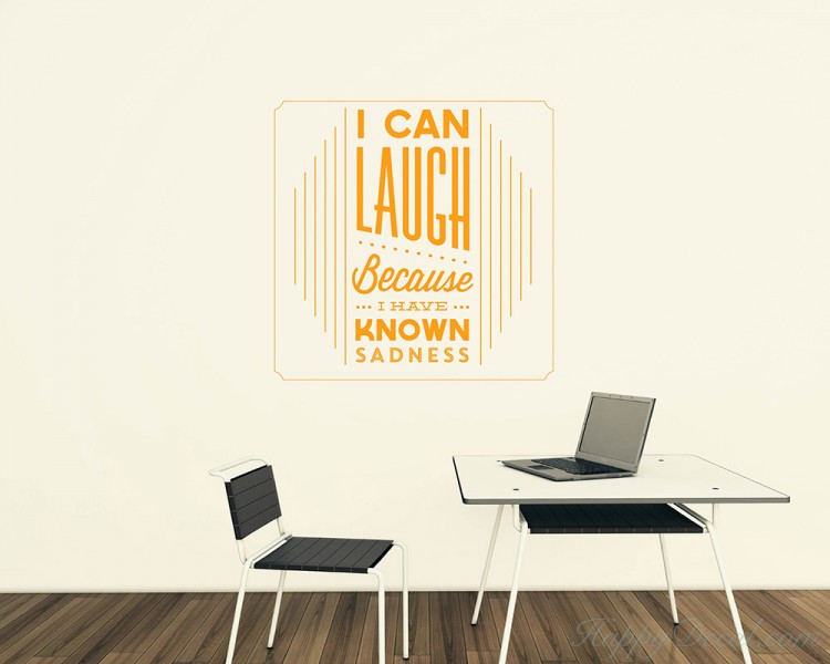 I Can Laugh Quotes Wall Decal Motivational Vinyl Art Stickers