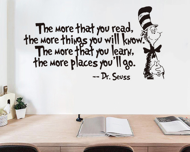Dr. Seuss Quote with Cartoon figure