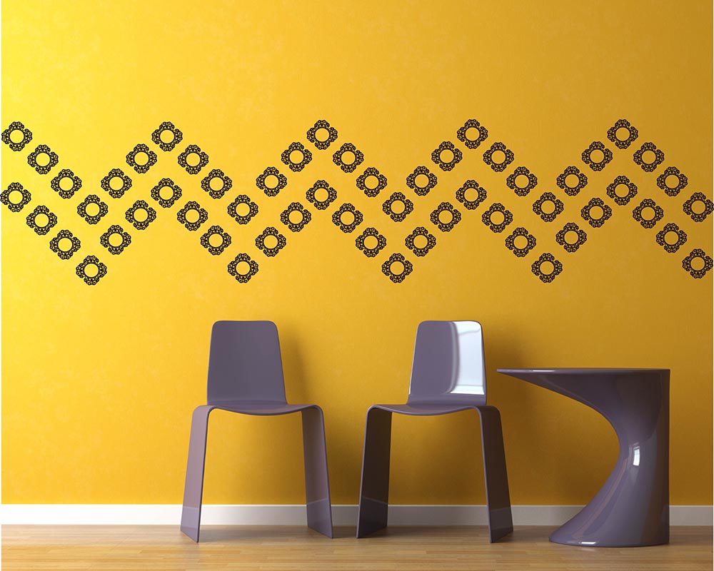 Damask Wall Pattern Decal Modern Vinyl Art Stickers